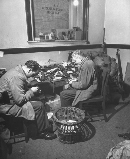April 1946 Two Men Sorting Revolvers Editorial Stock Photo - Stock ...