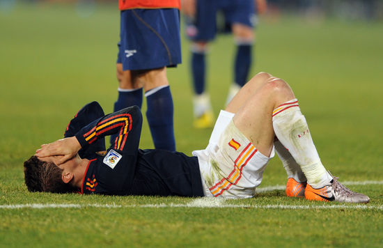 Fernando Torres Spain Lies Injured Editorial Stock Photo - Stock Image ...