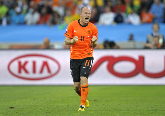 Arjen Robben Netherlands Celebrates His Goal Editorial Stock Photo ...