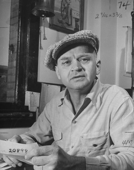 June 1946 Harry Lundeberg Pres Seafarers Editorial Stock Photo - Stock ...
