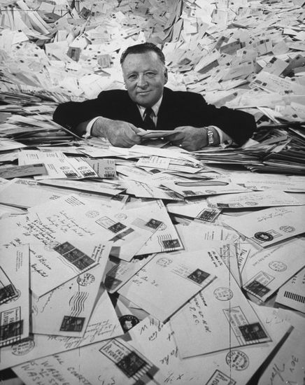 Us Postmaster General Arthur Summerfield Submerged Editorial Stock ...