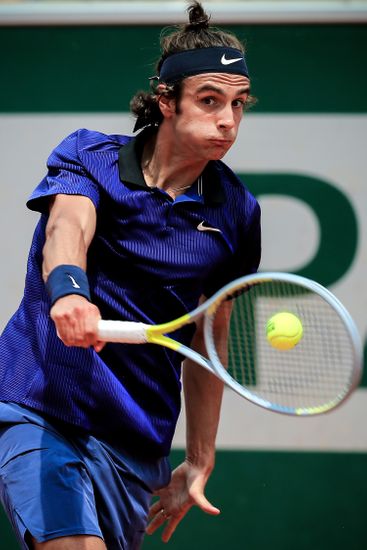 Lorenzo Musetti Italy Hits Backhand During Editorial Stock Photo ...