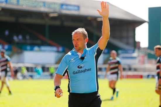 Referee Ian Tempest Shows His Decision Editorial Stock Photo - Stock ...