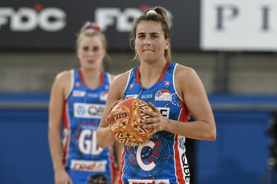 Maddy Proud Nsw Swifts Looks Passing Editorial Stock Photo - Stock ...