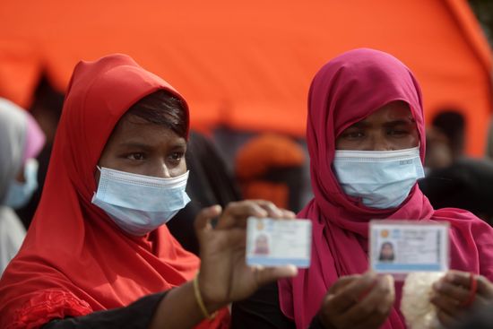 Rohingya Refuge Show Their Id Card Editorial Stock Photo - Stock Image ...