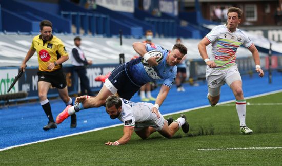 Jason Harries Cardiff Blues Tackled By Editorial Stock Photo - Stock ...