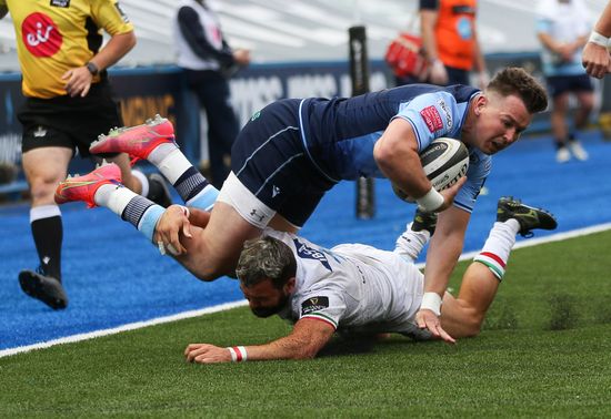 Jason Harries Cardiff Blues Tackled By Editorial Stock Photo - Stock ...