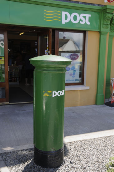 Irish Post Box Outside Post Office Editorial Stock Photo - Stock Image ...