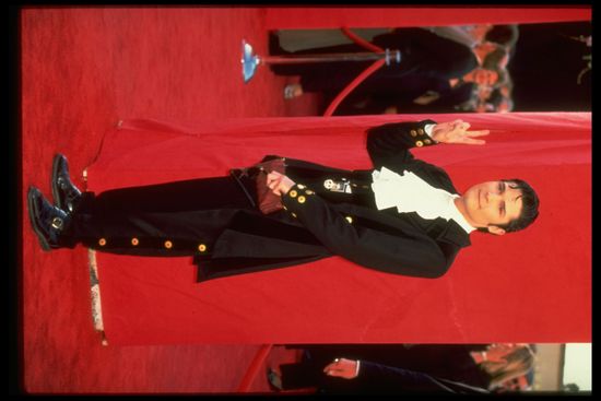 Actor Corey Feldman Flashing Veesign While Editorial Stock Photo ...