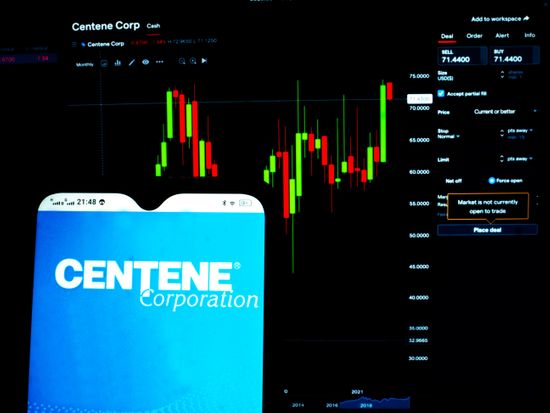 This Photo Illustration Centene Corporation Logo Editorial Stock Photo ...