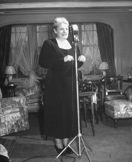 Radio Commentator Mary Margaret Mcbride Wnbc Editorial Stock Photo ...