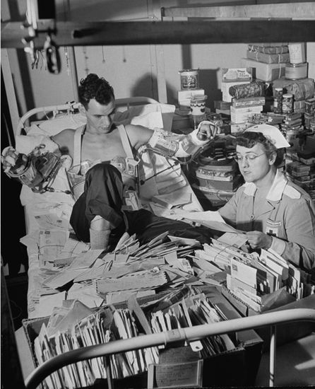 War Casualty George Lott Listening His Editorial Stock Photo - Stock ...
