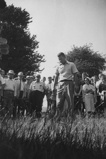 Billy Joe Patton Looking Ball During Editorial Stock Photo - Stock ...