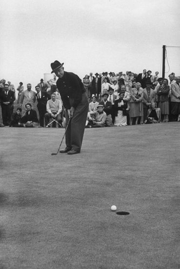Golfer Johnny Farrell Wearing Hat After Editorial Stock Photo - Stock ...