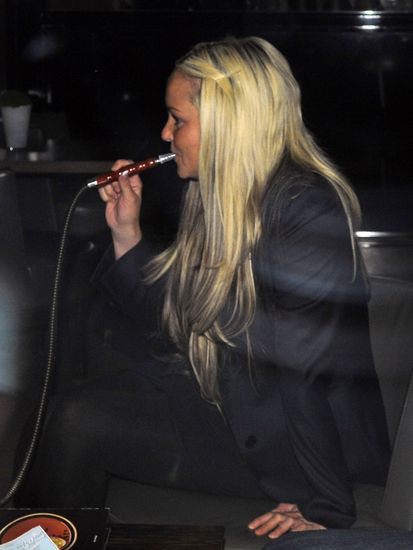 Jennifer Ellison Smoking Tobacco Hookah Pipe Editorial Stock Photo ...