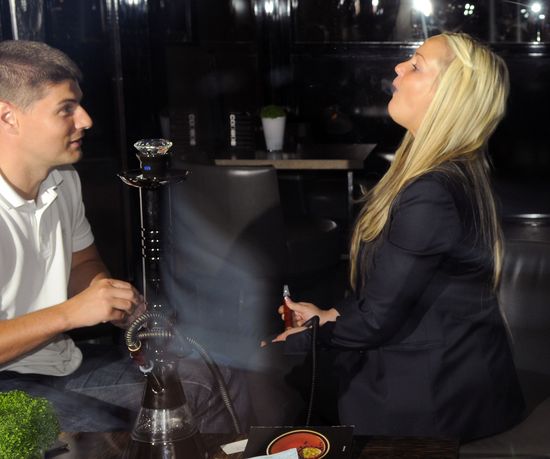 Jennifer Ellison Smoking Tobacco Hookah Pipe Editorial Stock Photo ...