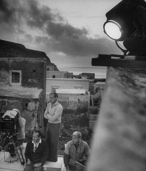 Director Roberto Rosellini Work During Filming Editorial Stock Photo ...