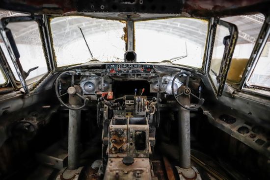 General View Cockpit Convair Cv240 Aircraft Editorial Stock Photo ...