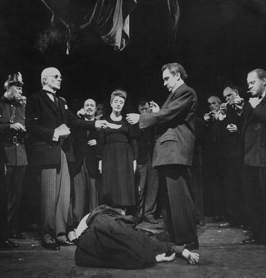 Actor Alfred Lunt R Anton During Editorial Stock Photo - Stock Image ...