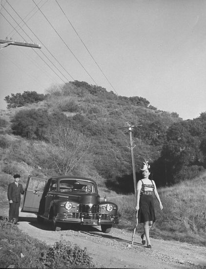 March 1946 Actress Buff Cobb Hiking Editorial Stock Photo - Stock Image ...
