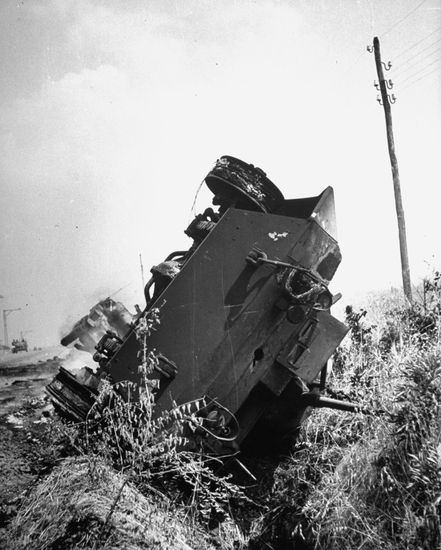 Italy Circa 1944 Destroyed German Tank Editorial Stock Photo - Stock ...