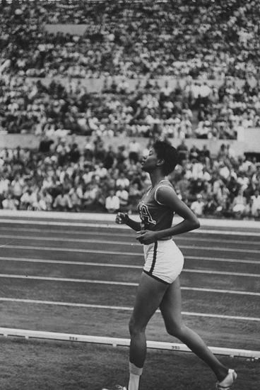 Us Sprinter Wilma Rudolph After Winning Editorial Stock Photo - Stock ...