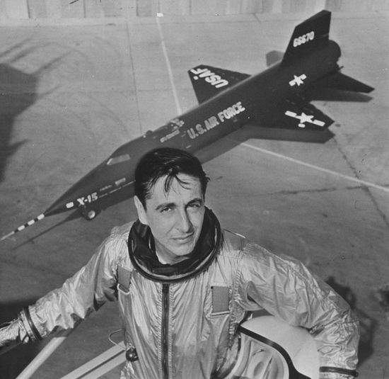 Pilot Scott Crossfield Standing Front X15 Editorial Stock Photo - Stock ...
