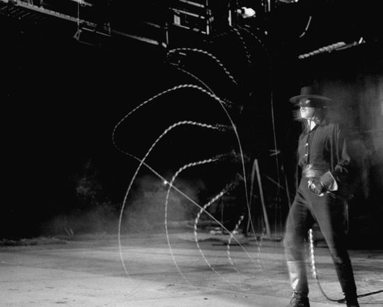 Actor Guy Williams Practicing Using Whip Editorial Stock Photo - Stock ...