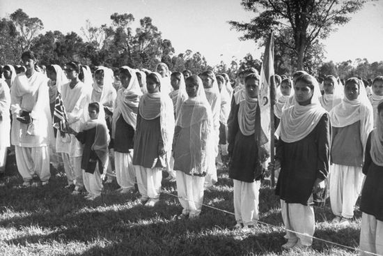 Indian Girls Khalsa School Greeting Princess Editorial Stock Photo ...