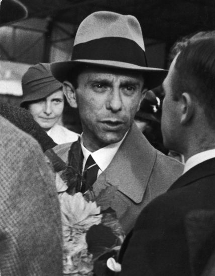 Nazi Propaganda Min Joseph Goebbels Arriving Editorial Stock Photo ...