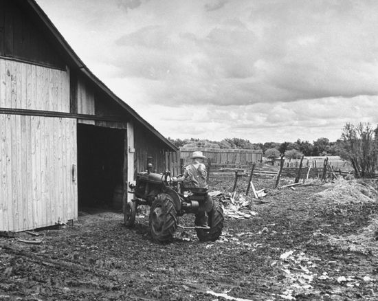 Kansas Farm Boy Dan Gardner Backing Editorial Stock Photo - Stock Image ...