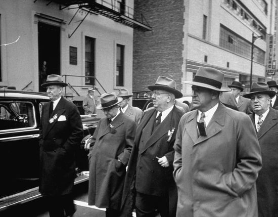 Circa 1950 Politicians Frank Hague Senator Editorial Stock Photo ...
