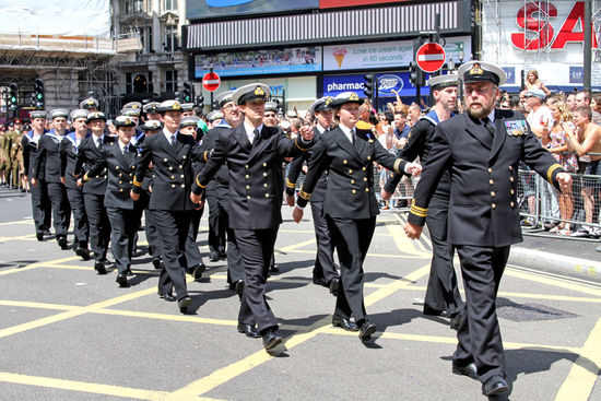 Gay Members Royal Navy Marching Gay Editorial Stock Photo - Stock Image ...