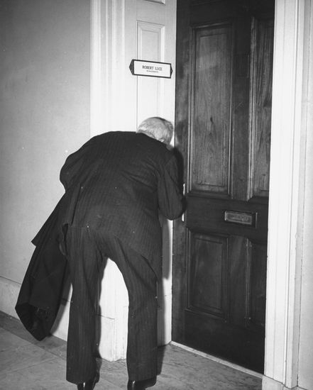 Congressman Robert Luce Locking His Office Editorial Stock Photo ...