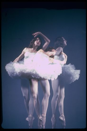 Triple Exposure Ballerina Alexandra Danilova Ballet Editorial Stock ...