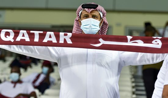 Qatari Fan Cheers Team Prior Second Editorial Stock Photo - Stock Image ...