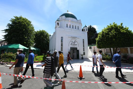 Fazl Mosque Vaccination Centre Opening Southfields Editorial Stock ...