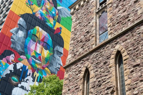 Mural Named Equilibrium Building Located Jarvis Editorial Stock Photo ...