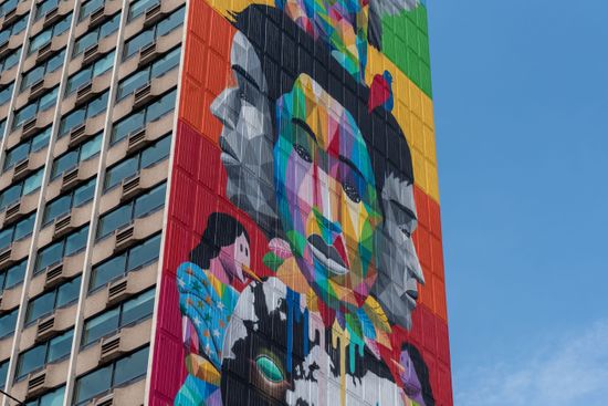 Mural Named Equilibrium Building Located Jarvis Editorial Stock Photo ...