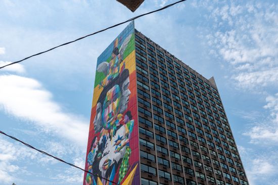 Mural Named Equilibrium Building Located Jarvis Editorial Stock Photo ...
