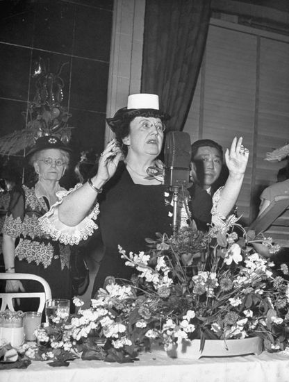 May 1946 Woman Speaking American Penwomens Editorial Stock Photo ...