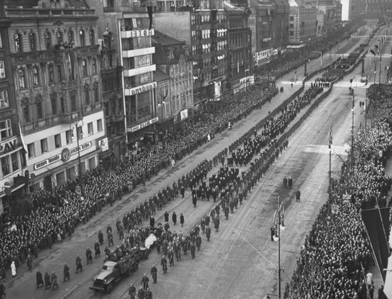 Jan Masaryks Funeral Procession Moving Through Editorial Stock Photo ...