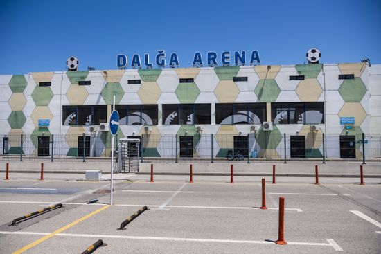 View Entrance Dalga Arena Prior Uefa Editorial Stock Photo - Stock ...