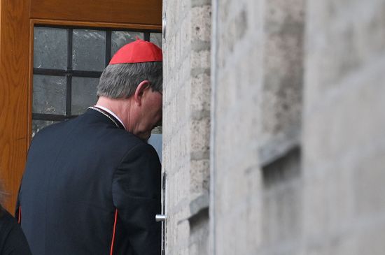 Cardinal Rainer Maria Woelki Enters Backdoor Editorial Stock Photo ...