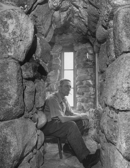 Poet Robinson Jeffers Sitting His Home Editorial Stock Photo - Stock ...