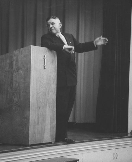 Douglas Mckay Leaning On Lectern He Editorial Stock Photo - Stock Image ...