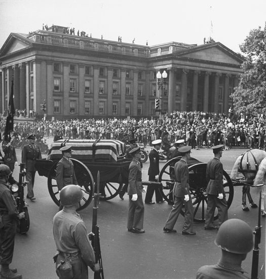 Caisson Carrying Casket Pres Franklin D Editorial Stock Photo - Stock ...