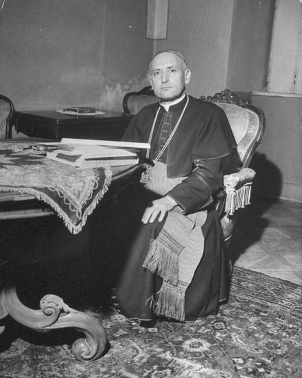 February 1946 Cardinal Josef Mindszenty Sitting Editorial Stock Photo ...
