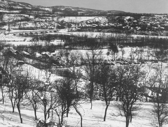 February 1940 View Snowcovered Village Baresti Editorial Stock Photo ...