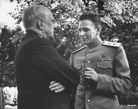 Gen Leonid Rudenko R Talking Us Editorial Stock Photo - Stock Image ...